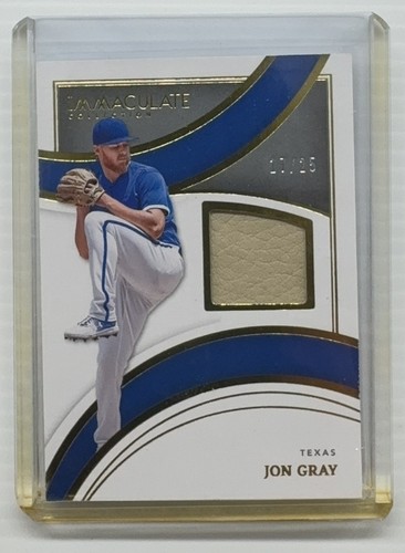 2022 Panini Immaculate Jon Gray Materials Fielding Glove Patch #17/25 ...