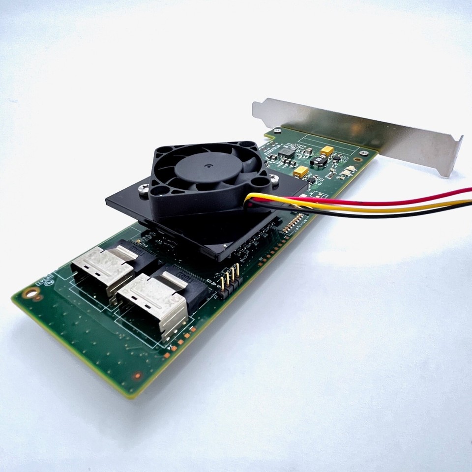 LSI 9211-8i Active Cooling Kit 40mm Fan 3 Pin for NAS Server with HBA ...