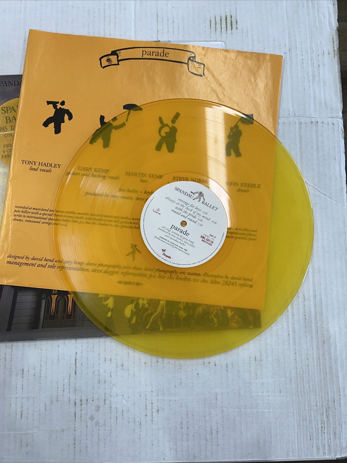Spandau Ballet Parade Yellow Coloured Original Vinyl With Poster | eBay ...
