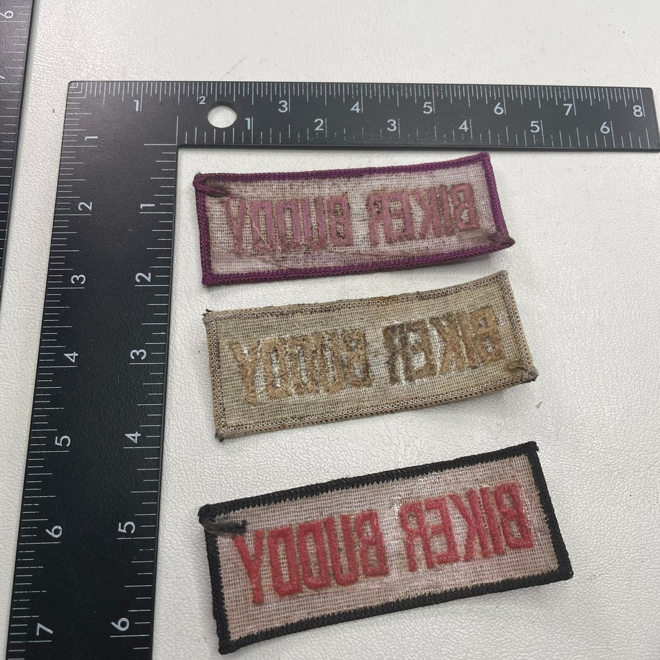 3 PATCHES ... ALL KINDA DIRTY... BIKER BUDDY Motorcycle Patch Lot of 3 ...