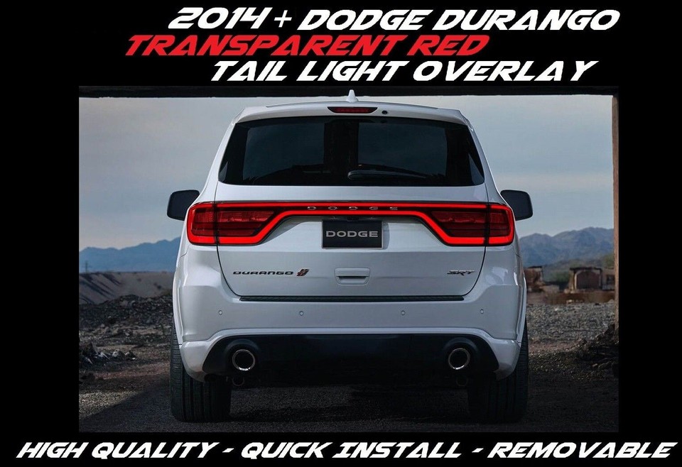 2014-2020 Dodge Durango Transparent Red Tail Light Overlay | United ...