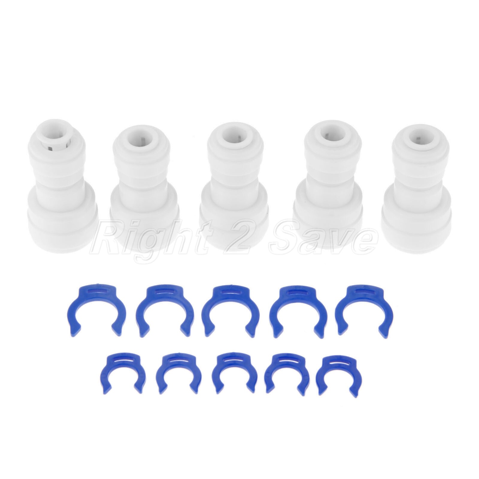 5pcs Straight Water Filter Connectors RO System Pipe Coupling ...