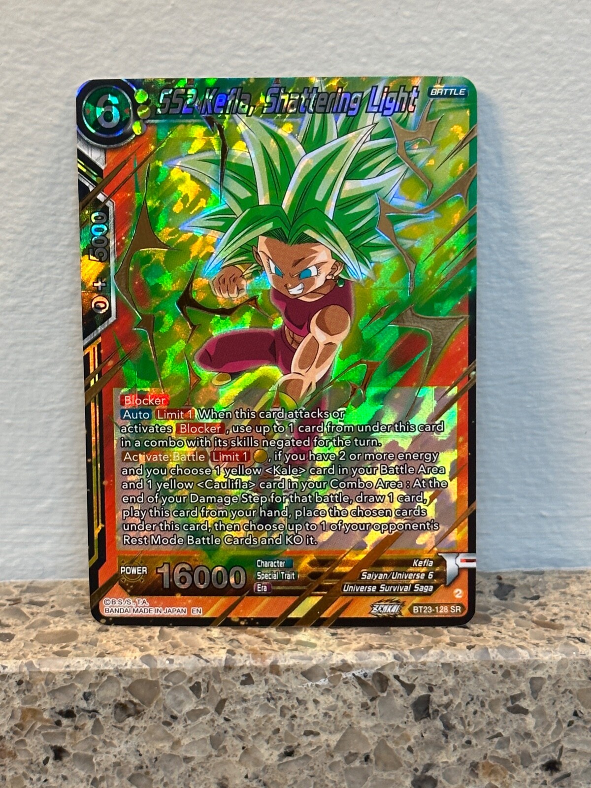 SS2 Kefla Shattering Light BT23-128 SR Foil Dragon Ball Super Card Game ...
