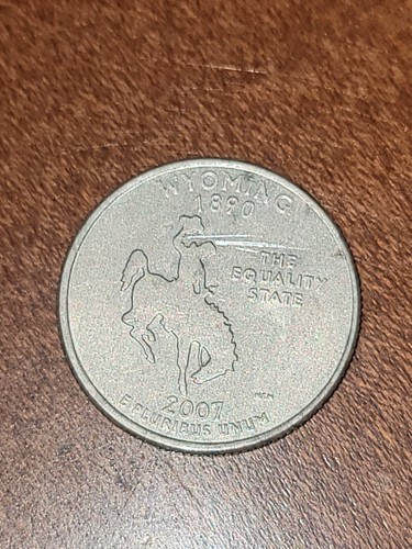 RARE ERROR, 2007 Wyoming State Quarter Great Condition Nickel | eBay