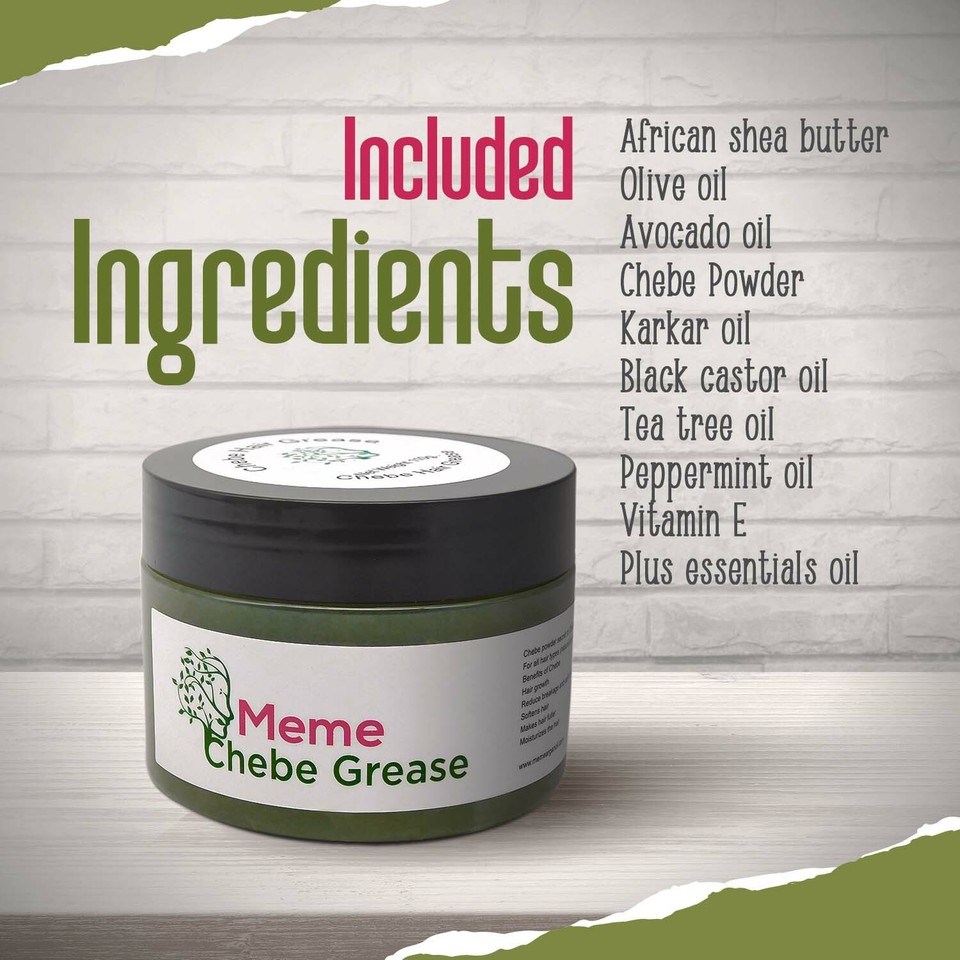 Chebe Hair Grease promote rapid hair growth and prevent breakage. 4oz ...