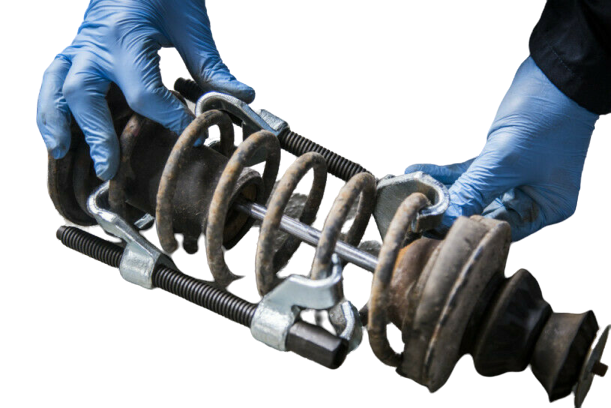 Coil Spring Compressor Set For Compressing Spring Onto Shock Absorber ...