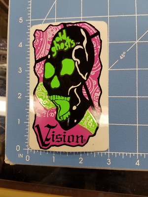 NOS Vision Skateboard Sticker - Old Ghosts - Purple | eBay