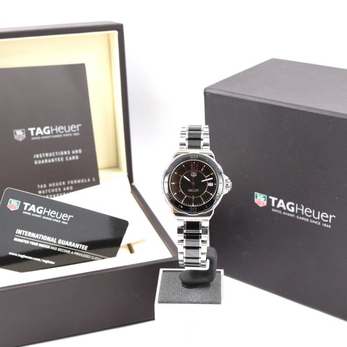 Tag Heuer ladies Formula 1 steel and ceramic watch serviced 1 year ...