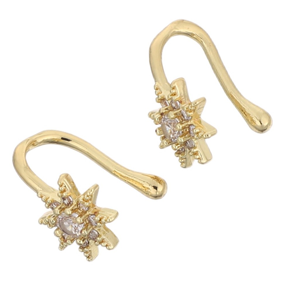 2 Pcs Dangling Nose Cuffs Clip-on Septum Ring Fake Rings for Women ...