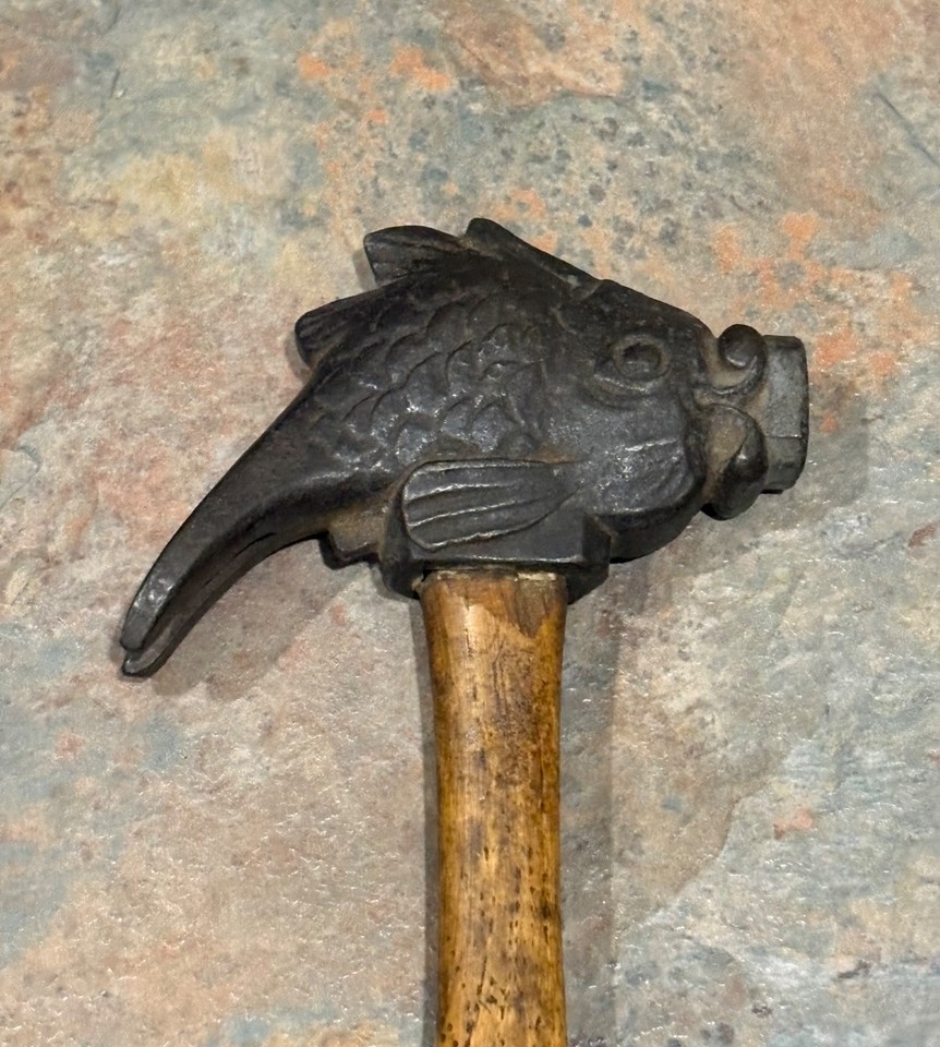 EXCEEDINGLY RARE FISH HEAD HAMMER, ONLY 8-10 KNOWN TO EXIST, EXCELLENT ...