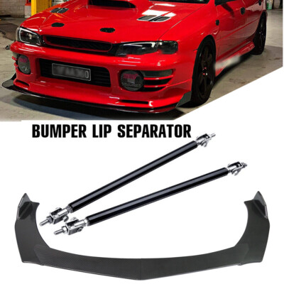 For Subaru GC8 Impreza Front Bumper LipS Spoiler Spoiler+Strut Rods ...