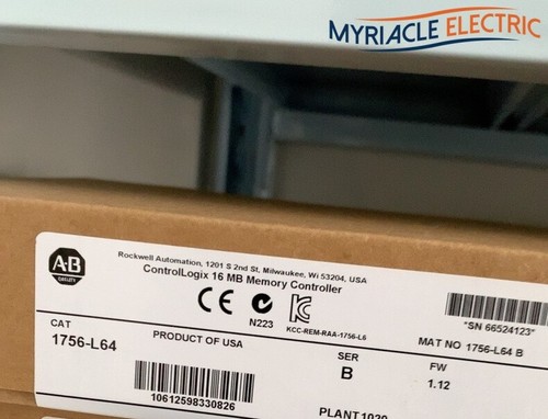 New Allen Bradley 1756-L64 ControlLogix 16MB Memory Controller AB ...
