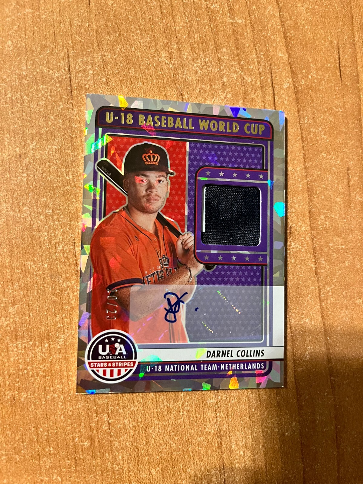 2023 Panini Stars & Stripes - Darnel Collins - Team Netherlands Patch ...