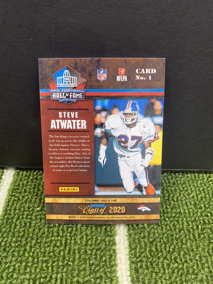 Steve Atwater 2020 Panini Pro Football Hall of Fame HOF Card Denver ...