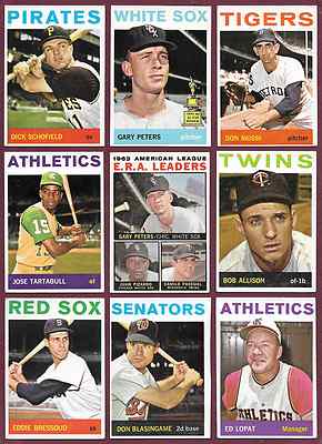 1964 Topps $1.19 Per Pick Complete Your Set Commons Semis Stars Teams ...