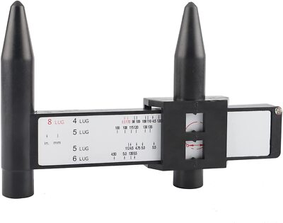 Wheel PCD Gauge Rim Bolt Pattern Measuring Tool for 4 5 6 Holes Sliding ...