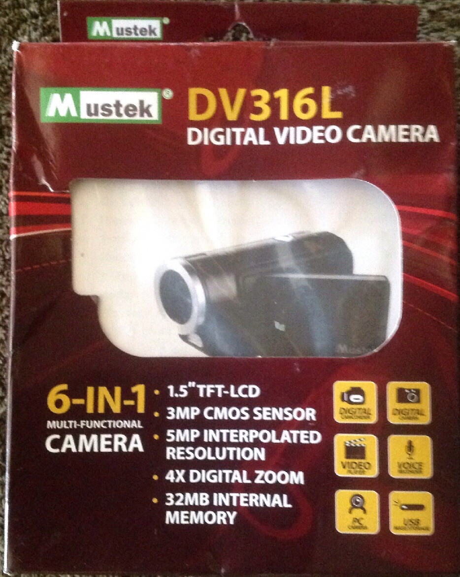 Mustek DV316L Digital Video Camera 6-in-1 Multifunctional Camera | eBay