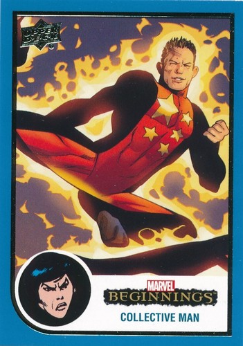 #94 COLLECTIVE MAN 2022(2023) Upper Deck Marvel Beginnings BLUE X-MEN ...