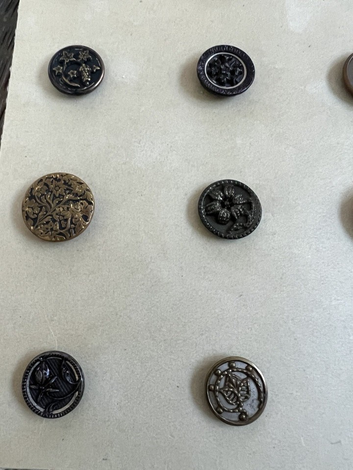Antique Button Lot, Metal, Steel, Victorian Art nouveau | eBay