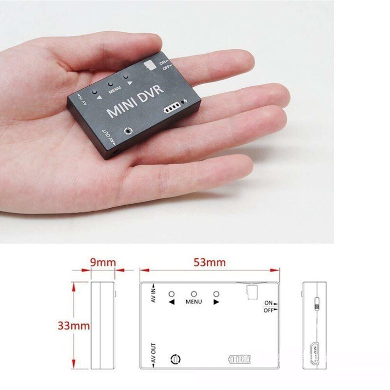 Mini DVR 5.8G-FPV Video Recorder Module CVBS Signal Input Support 32GB ...