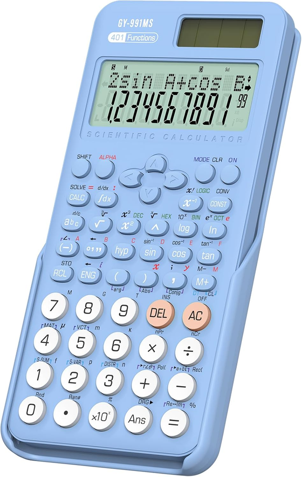 Scientific Calculator with Writing Tablet 991 MS Foldable Solar ...