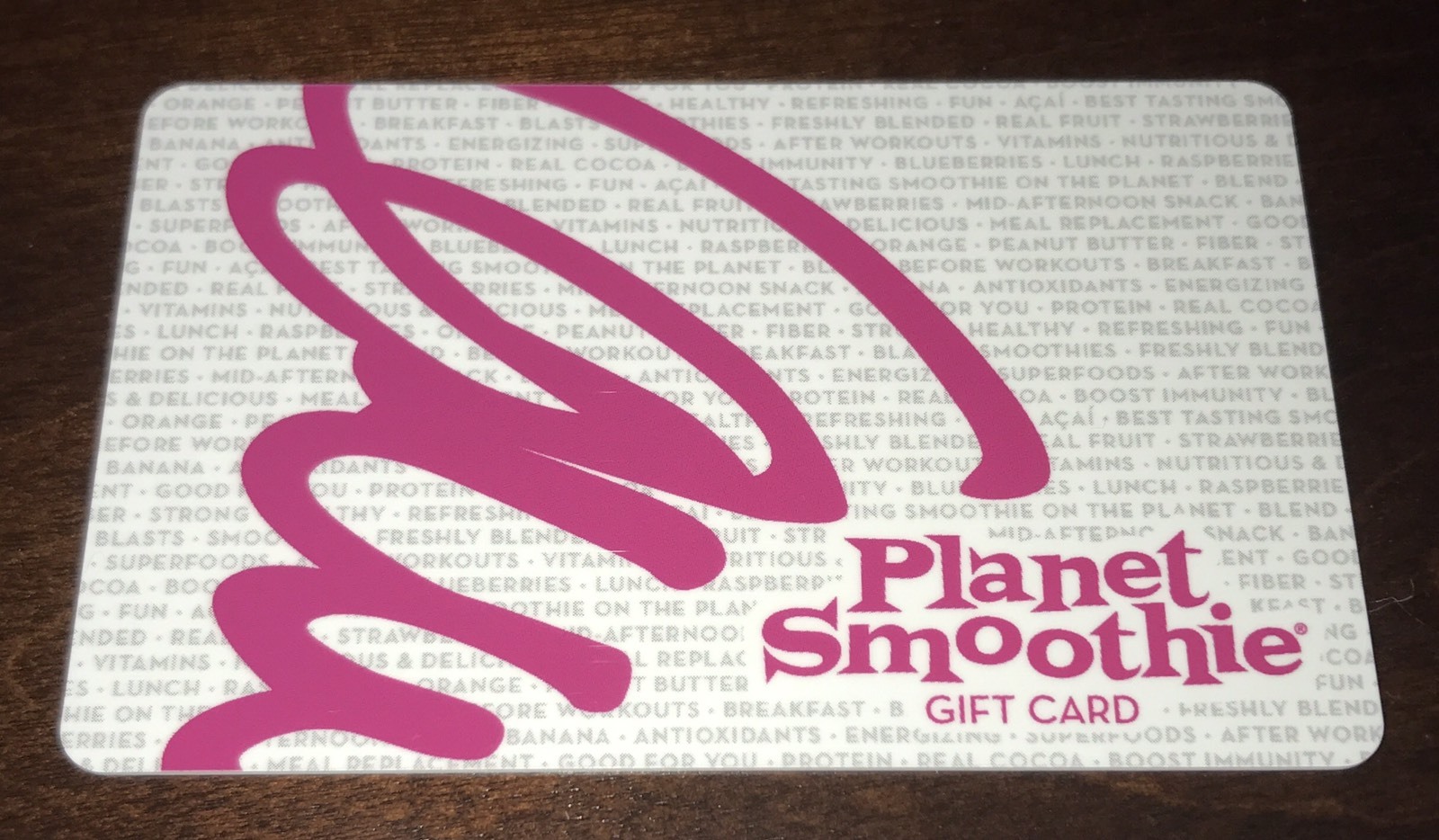 PLANET SMOOTHIE GIFT CARD NO VALUE NEW COLLECTIBLE | eBay