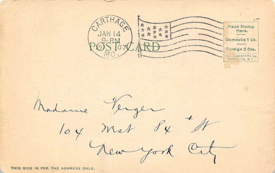 # G4974 CARTHAGE, MO. POSTCARD, RIVER DAM | eBay