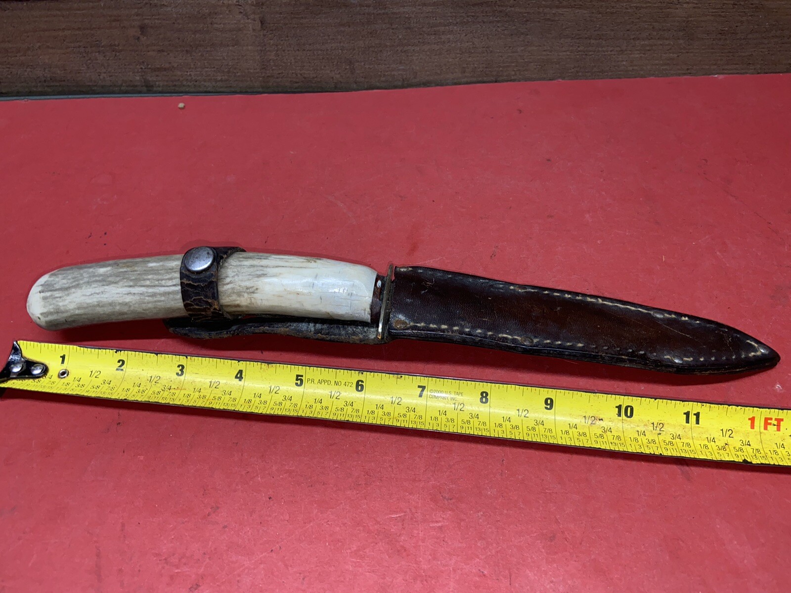 Vintage CHALLENGE CUTLERY SHEFFIELD ENGLAND Bowie hunting knife stag ...