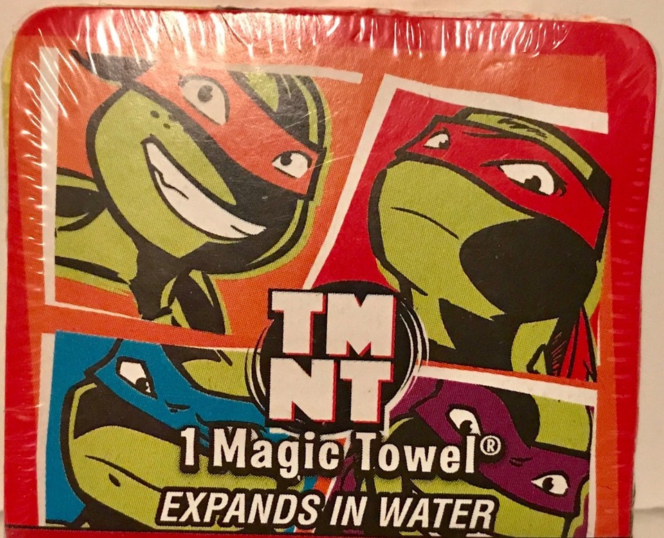 Magic Towels ~ Lot of 2 ~Teenage Mutant Ninja Turtles & Marvel Spider ...