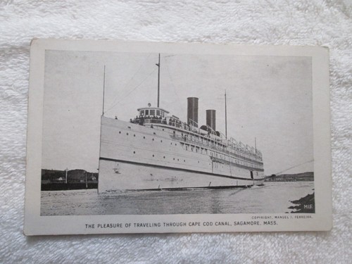 Steamship RPPC Cape Cod Canal Sagamore Mass. Postcard Unused | eBay