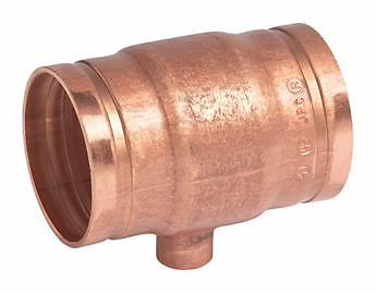 Victaulic 626 Wrought Copper Reducing Tee 2" X 2" X 3/4" Grooved End | eBay