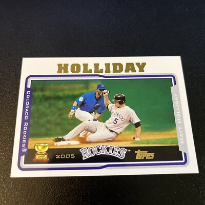 2005 Topps All-Star Rookie Gold Cup Matt Holliday Colorado Rockies #136 ...
