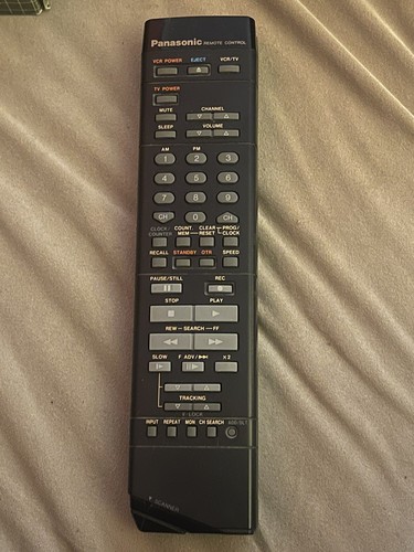 PANASONIC VSQS0733 VCR Remote Control w/Scanner | eBay