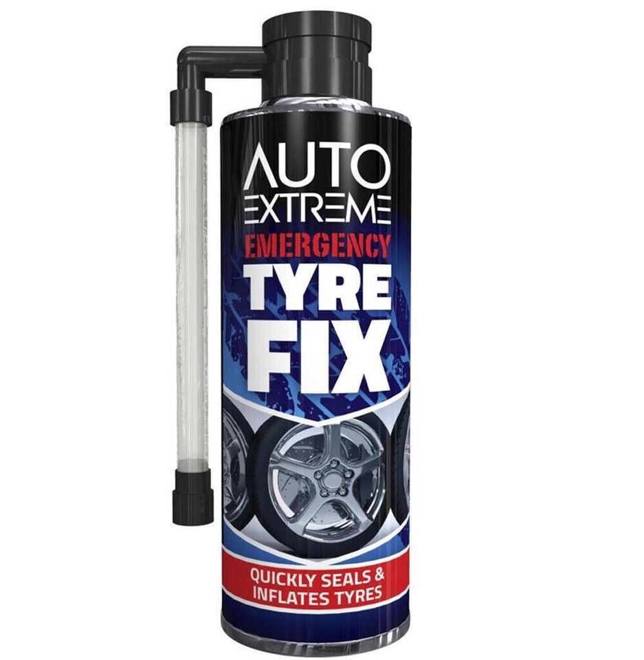 EMERGENCY CAR TYRE FIX PUNCTURE FLAT REPAIR INFLATOR FOAM SEALANT CAN ...