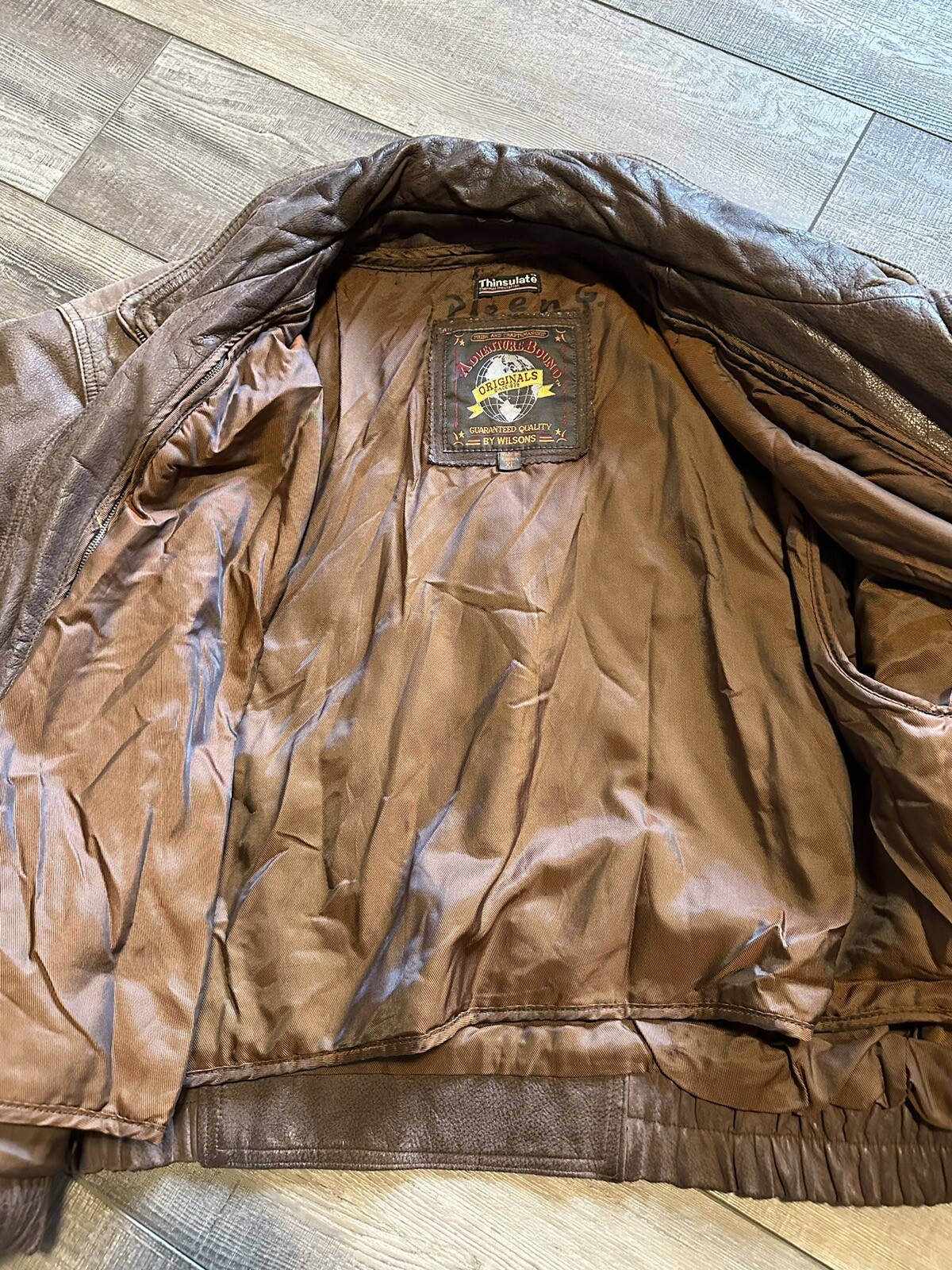 Wilsons Vintage Adventure Bound Leather Bomber Jacket… - Gem