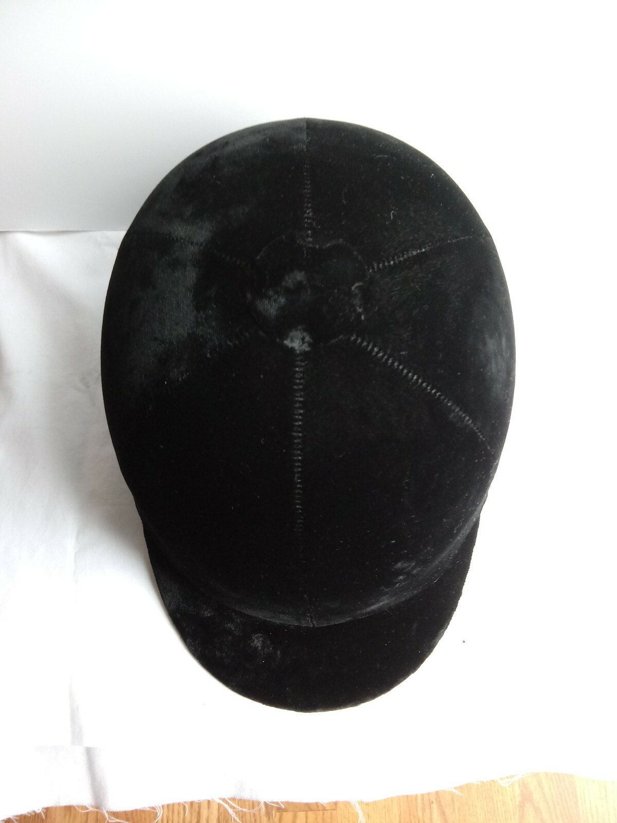 Troxel Grand Prix Classic Black Velvet Equestrian Riding Helmet US 6/ 7 ...