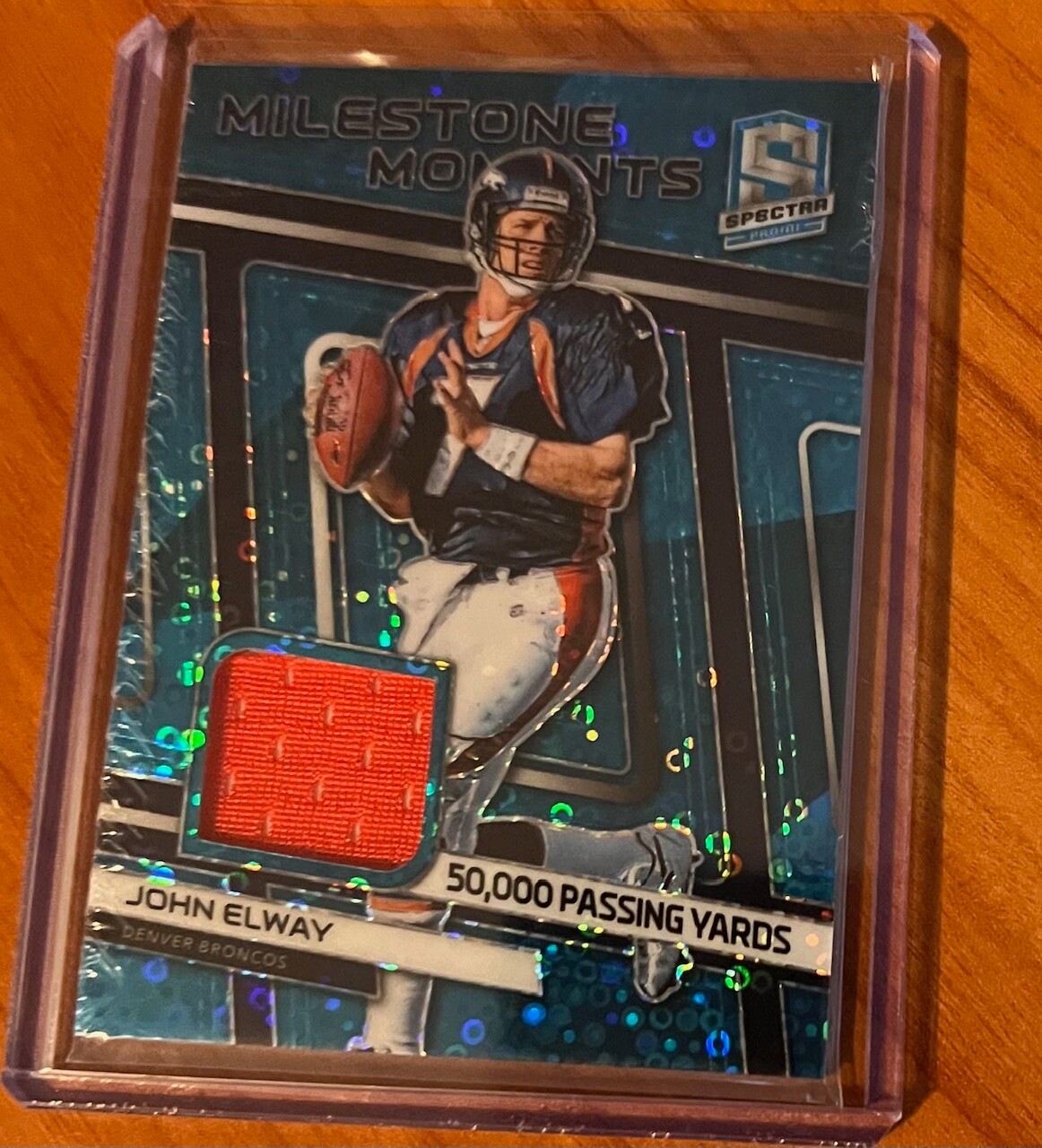 John Elway 2019 Spectra #MM-23 Milestone Moments - Neon Blue /75 Price ...