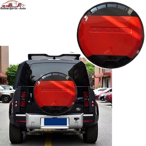 Spare Tyre Tire Wheel Cover Red ABS Fit for LR Defender 130 2023 2024 ...