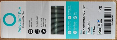 Polymaker Silk PLA Filament Gunmetal Grey 1kg 1.75mm - NEW | eBay