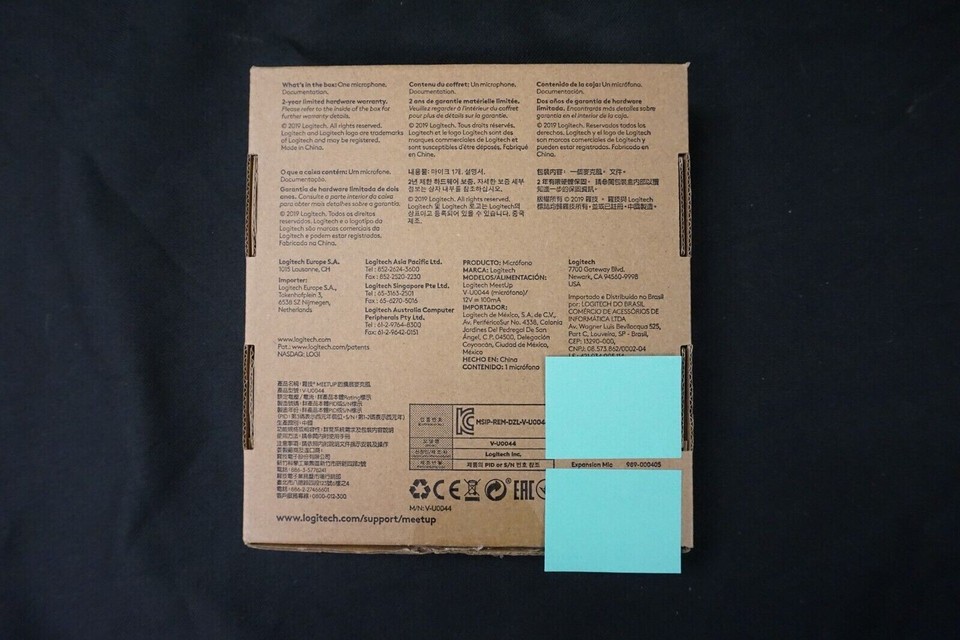 Logitech 989-000405 Expansion Mic for Meetup Conferencing Kit NEW ...