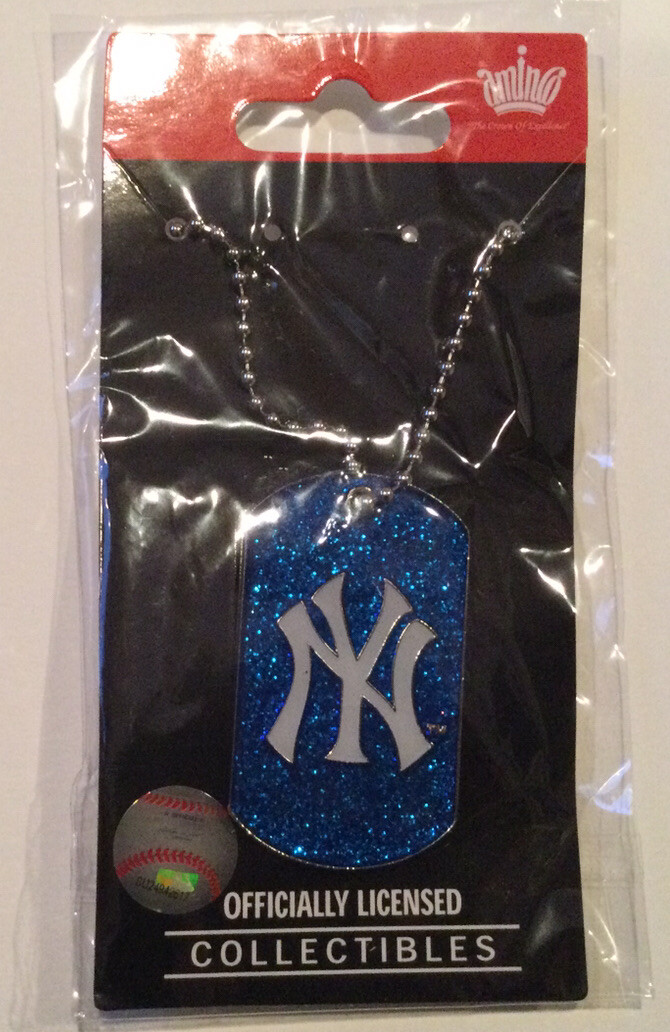 New York Yankees Necklaces. Glitter Pendants. Officially MLB Licensed ...