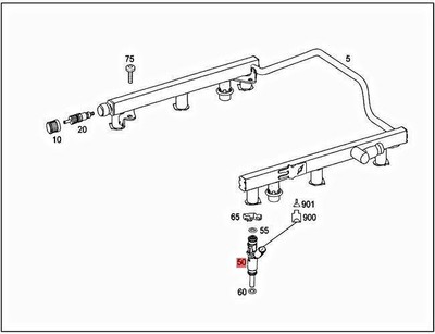 Genuine MERCEDES Injection nozzle 2720780123 | eBay