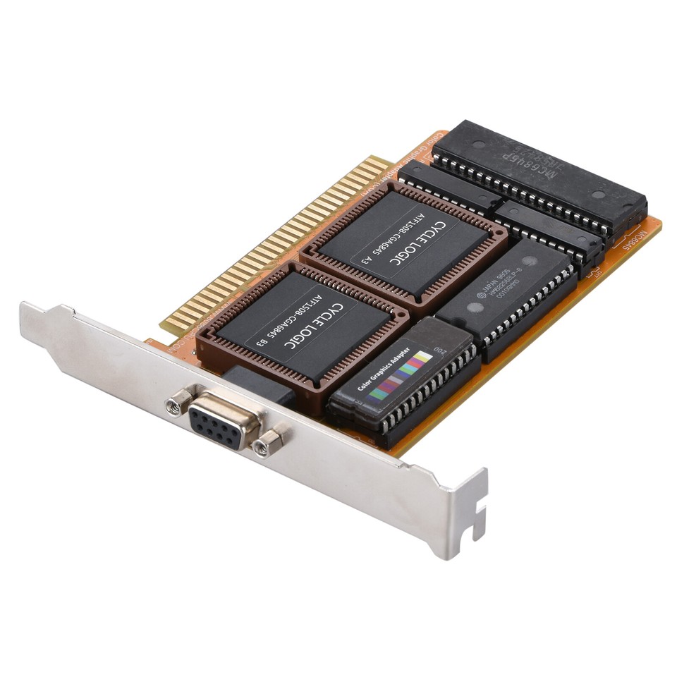 ISA CGA 16Kb 6845 Color Graphics Adapter Vintage Card For IBM PC ...