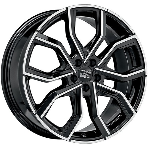 JANTES ROUES MSW MSW 41 POUR SEAT ALHAMBRA 8X19 5X112 GLOSS BLACK FULL ...