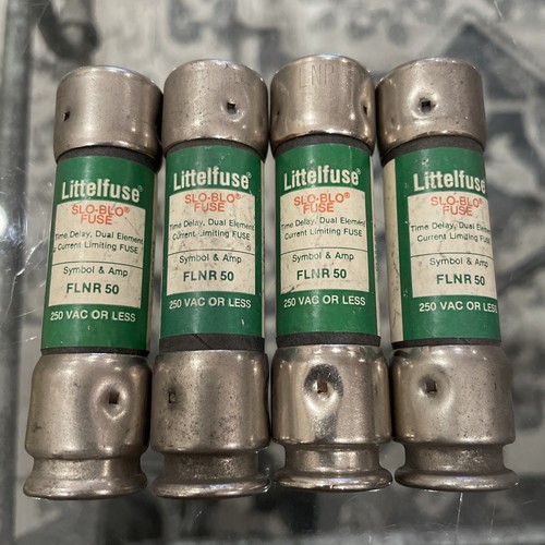 (4) Littelfuse FLNR 50 Slo-Blo Dual Element Time Delay Fuse 250V 50A | eBay