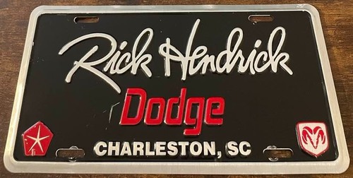 Rick Hendrick Dodge Dealership Booster License Plate Charleston South ...