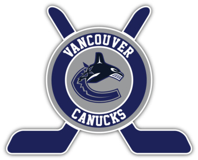 Vancouver Canucks Sticks Logo NHL Sport Car Bumper Sticker Decal "SIZES ...