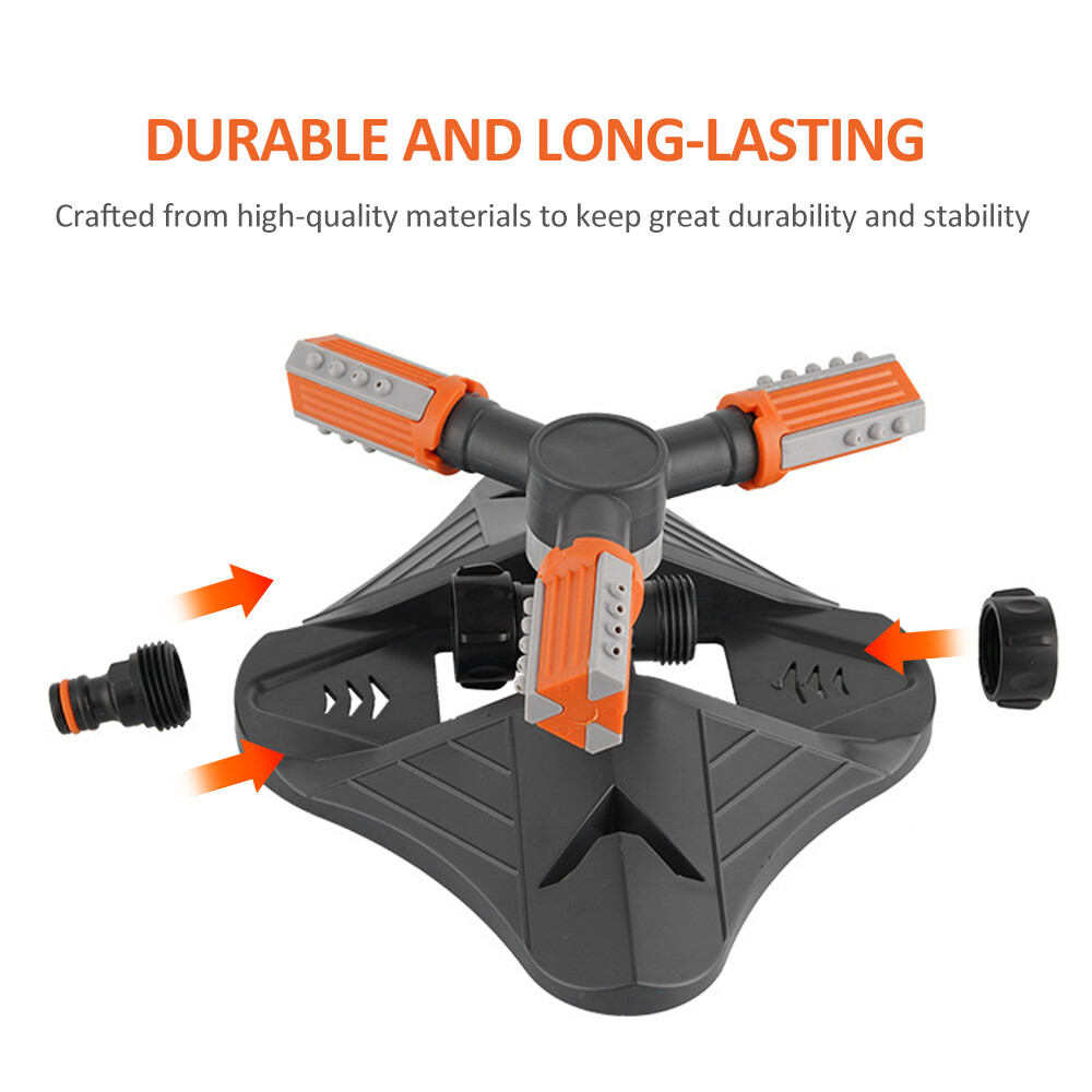 Lawn Sprinkler, Upgrade Garden Sprinkler Automatic 360 Degree Rotating ...