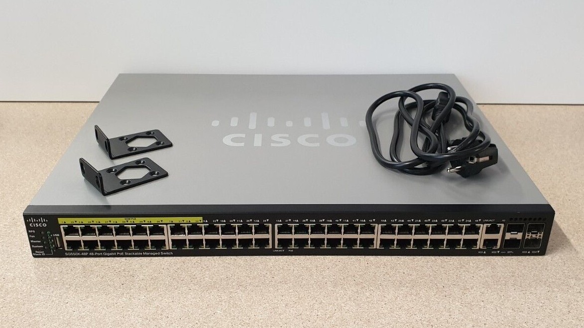 Cisco SG550X-48P-K9-EU • 48-Port Gigabit Stackable Managed Switch | eBay.de