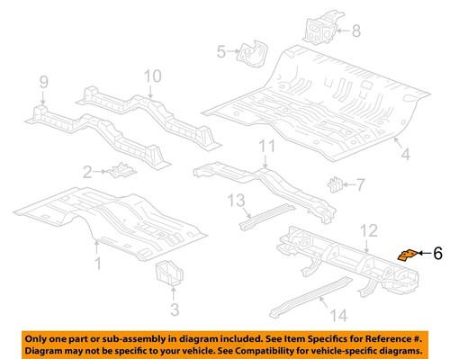 GM OEM 19-23 Sierra 1500 Cab Floor-Reinf Plate 84450969 | eBay